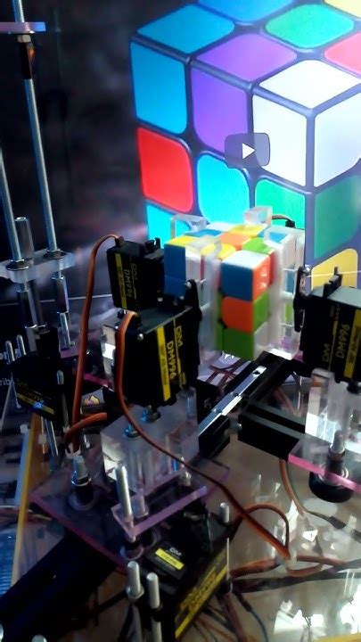 Rubiks Cube Solving Robot Testing The Grippers Esp32 Ardiuno Rubikscube Youtube