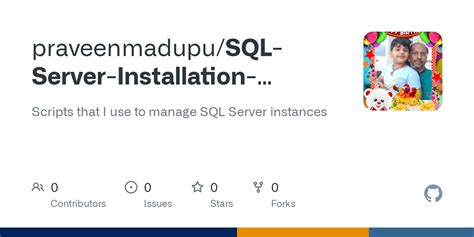 Github Praveenmadupusql Server Installation Checklist Scripts That I Use To Manage Sql