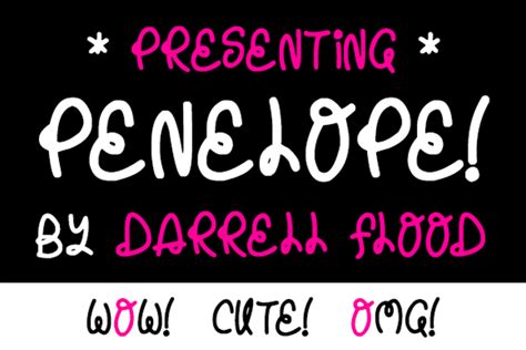 Penelope Font Darrell Flood Fontspace