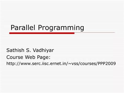 Ppt Parallel Programming Powerpoint Presentation Free Download Id