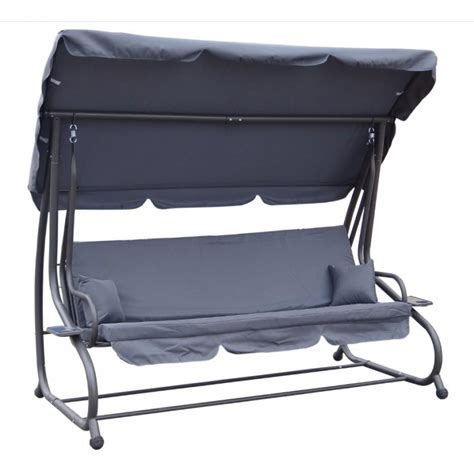 ᐉ Гойдалка садова Bonro Garden чотиримісна 230 см Сірий Mili80000013 • Краща ціна в Києві