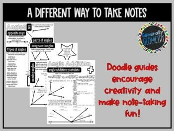Angles And Angle Addition Guided Notes And Practice Worksheet Geometry