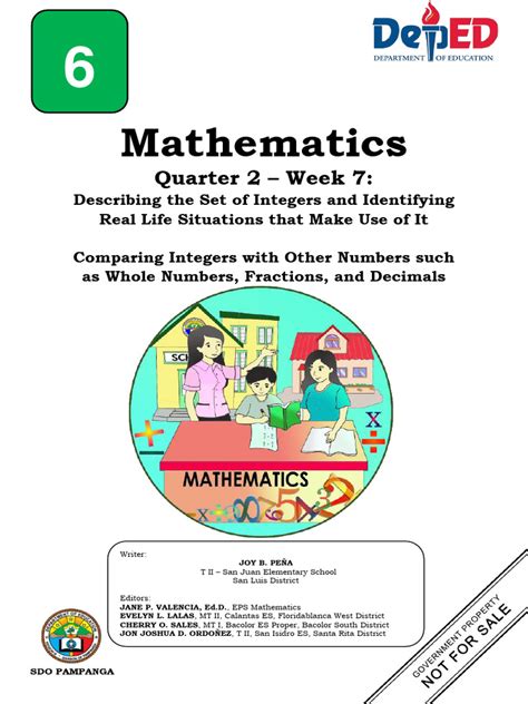 math gr6 q2 week 07 describing the set of integers and identify