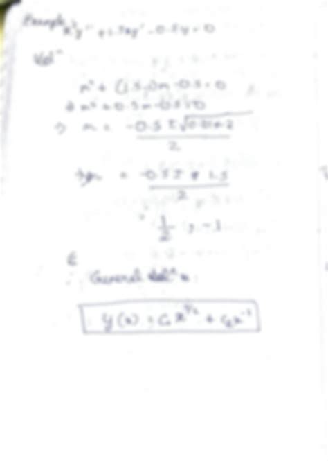 Solution Euler Cauchy Equation Studypool Solution Euler Cauchy Equation Studypool