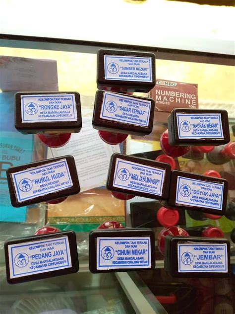 Stempel Flash Persegi Cap Otomatis Bentuk Kotak Stemple Otomatis Sekolah Stample