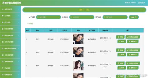 wx012基于springboot vue uniapp的高校毕业生就业信息系统 csdn博客