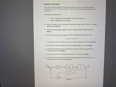 Solved Question Marks The Control System In Figure Chegg