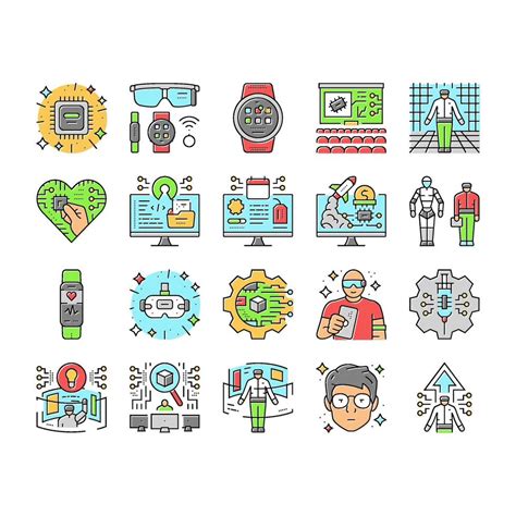 Tech Enthusiast Geek Nerd Man Icons Set 52845136 Vector Art At Vecteezy