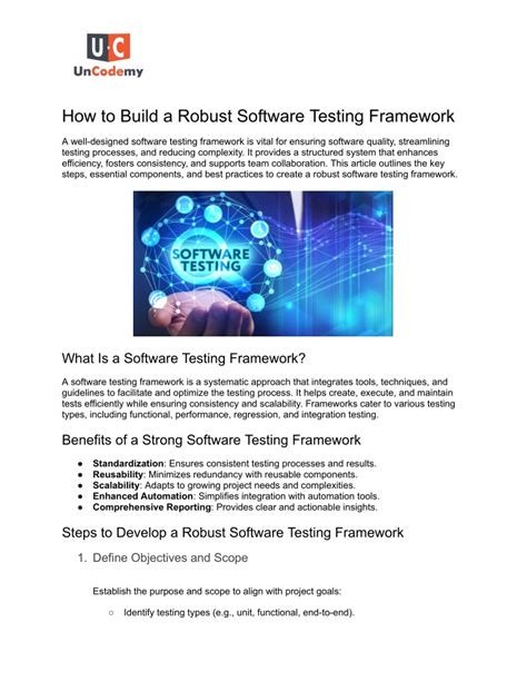 Ppt How To Build A Robust Software Testing Framework Powerpoint Presentation Id13780389