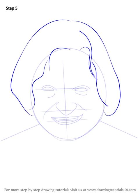 how to draw apj abdul kalam politicians step by step