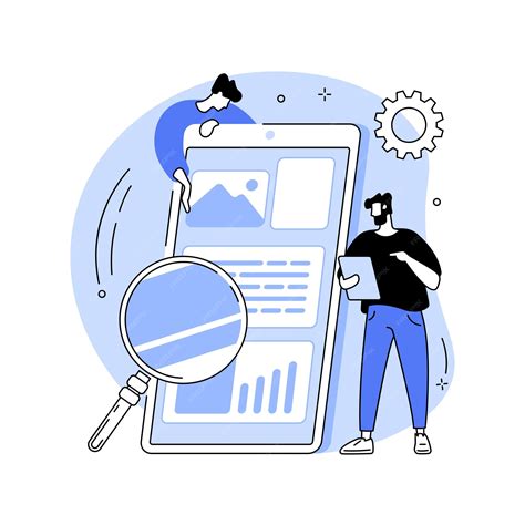 Premium Vector Mobile Application Development Abstract Concept Vector