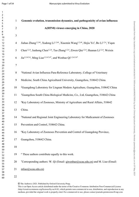 Pdf Genomic Evolution Transmission Dynamics And Pathogenicity Of