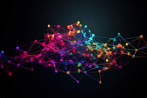 Premium Ai Image Abstract Background Functions Of Complex Networks Generative Ai