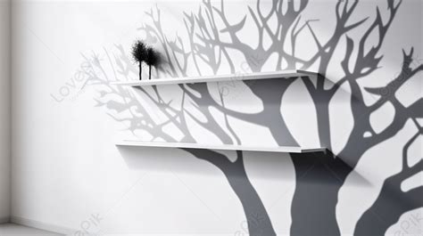 제품 모형 3d 렌더링 그림 벽 선반에 나무 그림자가 있는 흰색 배경 제품 디스플레이 배경 그림자 배경 흰색 그림 배경 이미지 Hd 제품 디스플레이 그림자 흰색