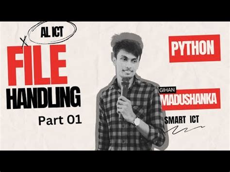 AL ICT Python File Handling Part Sinhala YouTube