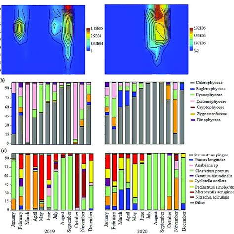 Spatial And Temporal Variation Of Total Phytoplankton Density A