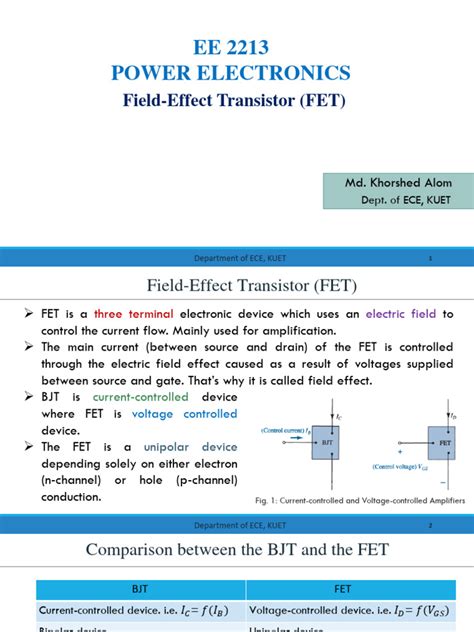 field effect transistor pdf field effect transistor transistor