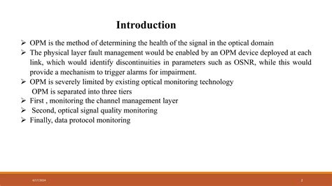 Ml Based Multiparameter Opm For Optical Networks Ppt Free Download