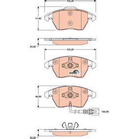 GDB1807 TRW COTEC Brake pad set incl. wear warning contact AUTODOC ...