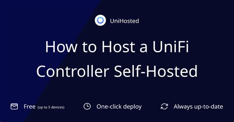 how to self host unifi controller