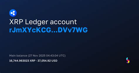 Xrp Ledger Account Rjmxyckcgjsayp4sadp6eo4cdsftdvv7wg