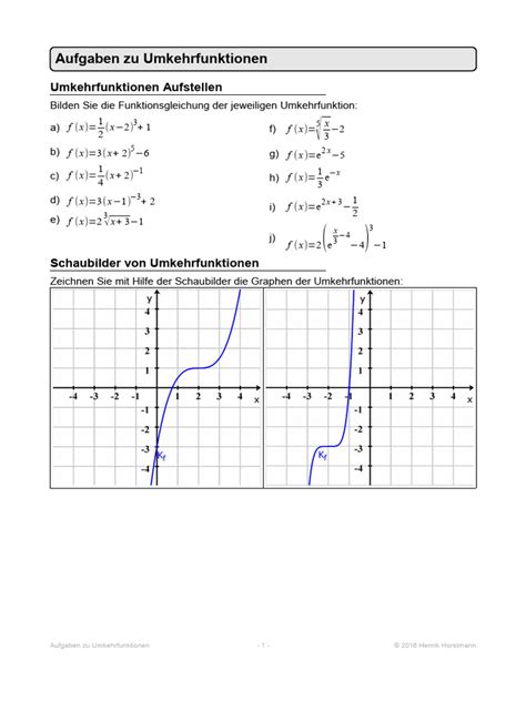 376 Umkehrfunktionen Aufgaben Pdf