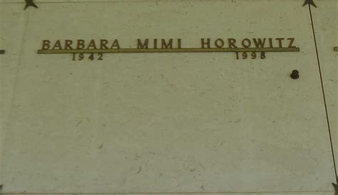 Barbara Virginia “mimi” Pursell Horowitz 1942 1998 Find A Grave Memorial