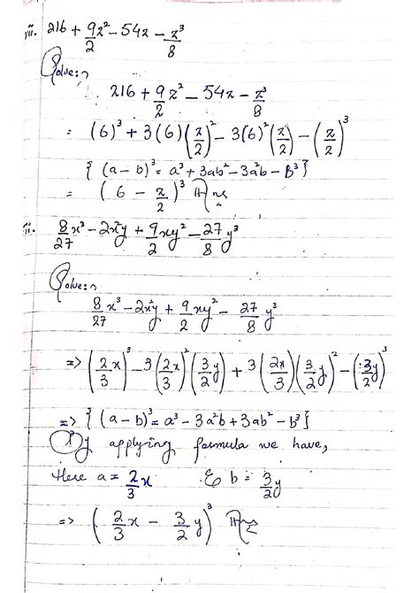 Solution Factorization Class 9 Chapter 4 Ex 4 4 New Book Studypool