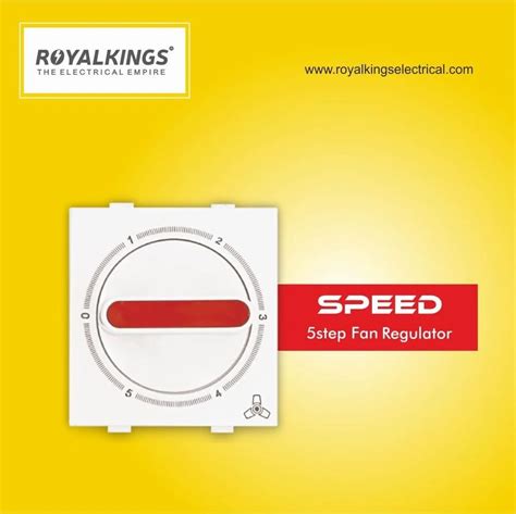 White Speed 5 Step Fan Regulator At ₹ 170 Piece In Vasai Id