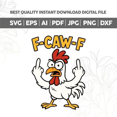 F Caw F Svg Etsy