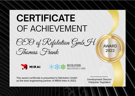 MIRAI Intex Is Proud To Award Their Partners For Successful Cooperation In