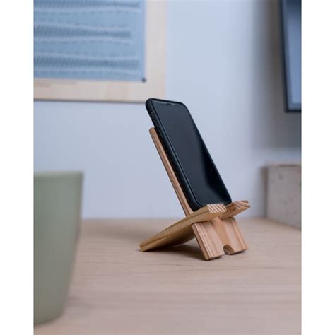 Support De Téléphone En Bois Revalorisé Made In France Personnalisable