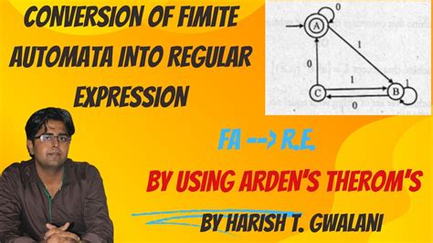 39 From Finite Automata To Regular Expressions Ardens Theorem Explained Youtube