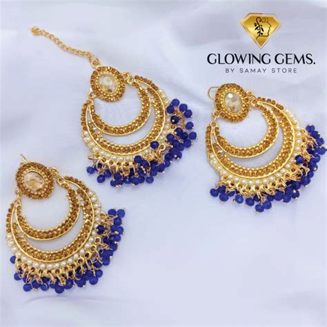 Traditional Fancy Earrings And Teeka Jewellery Set Daraz Pk