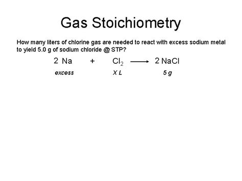 Gas Stoichiometry Gas Stoichiometry Moles Liters Of A
