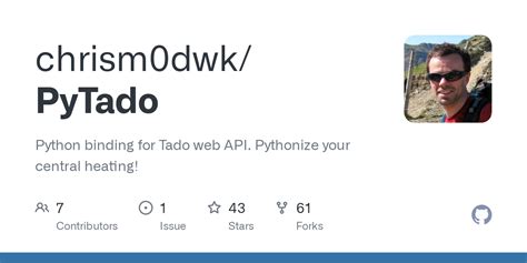 Github Chrism0dwkpytado Python Binding For Tado Web Api Pythonize Your Central Heating