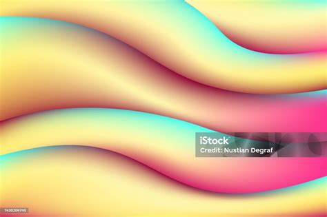 네온 조명 효과가있는 다채로운 추상 유체 배경 벡터 템플릿 0명에 대한 스톡 벡터 아트 및 기타 이미지 0명 3차원 형태 곡선 Istock