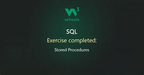 Completed Exercise Sql Stored Procedures