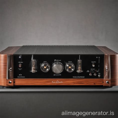 Vacuum Tube Audio Amplifier In Boxed Sonus Faber Aida Ii Acoustic System Ai Image Generator