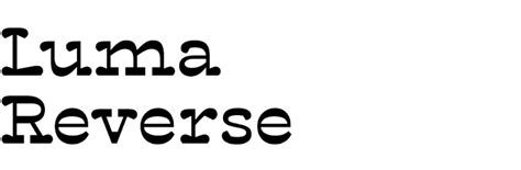 Luma Reverse In Use Fonts In Use