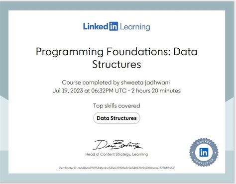 Shweeta Jadhwani On Linkedin Linkedincertified Learningandgrowing Programmer