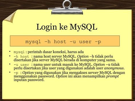 Database Mysql Ppt
