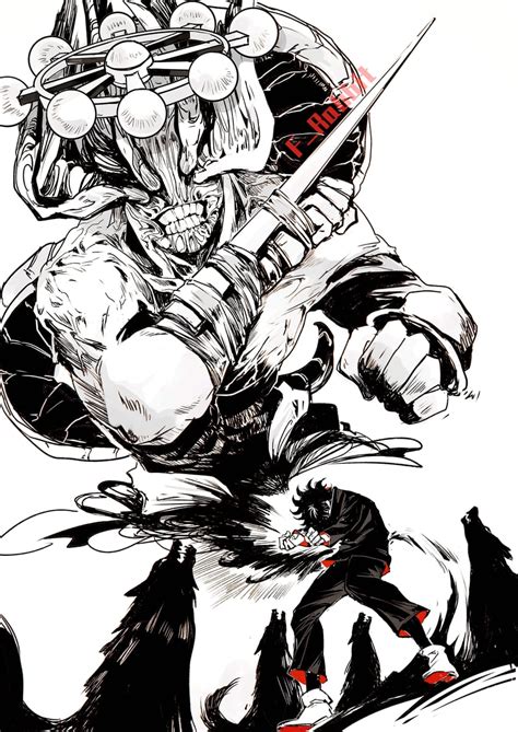 Fushiguro Megumi And Mahoraga Jujutsu Kaisen Drawn By F Rabbit Danbooru