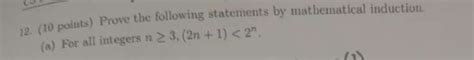 solved 10 ﻿points ﻿prove the following statements by
