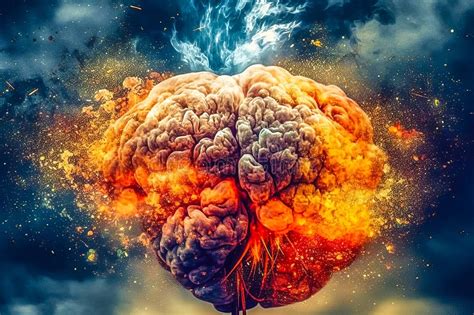 Human Brain Exploding Concept Stock Illustration Illustration Of Blown Blowing 285234060