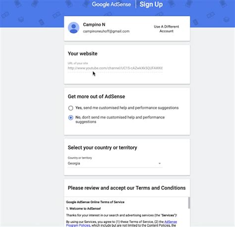 How To Create Adsense Account
