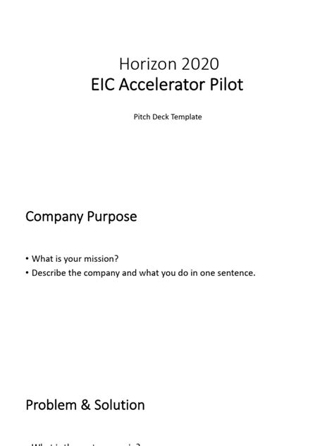 Eic Accelerator Pitch Deck Template Pdf