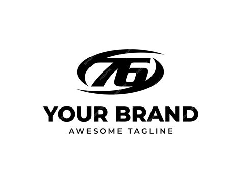 Premium Vector | Abstract revolving number 76 modern logotype design ...