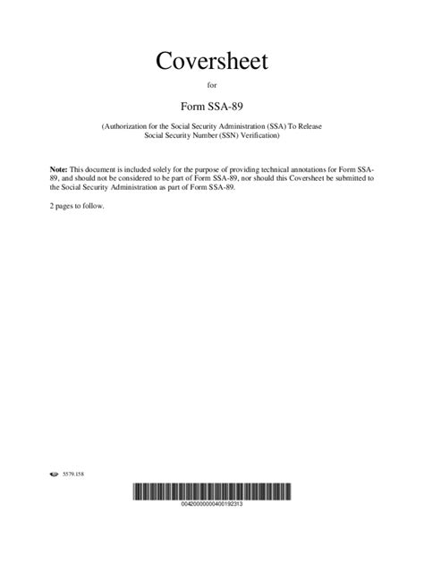 Fillable Online Form Ssa 89 Walkthrough Authorization For The Youtube Fax Email Print