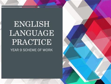 Gcse English Language Full Scheme Of Work Teaching Resources
